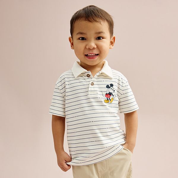 Disney's Mickey Mouse Baby & Toddler Boy Striped Polo Shirt by Jumping ...
