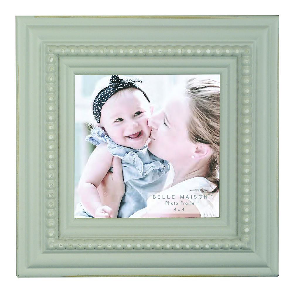 Belle Maison Taupe Beaded Table Top Frame