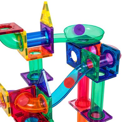 PicassoTiles 8 PC Marbles for Marble Run Race Track Building Block ...