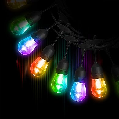 Monster 40-ft. Smart Outdoor Patio Waterproof Multi-Color LED String Lights