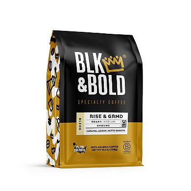 BLK & Bold, LLC Rise & Grnd - Coffee Blend - Medium Roast - Ground - 10 ...