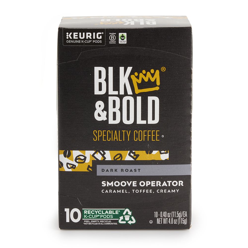 BLK & Bold, LLC Smoove Operator Dark Roast - Keurig K-Cup Coffee Pods ...
