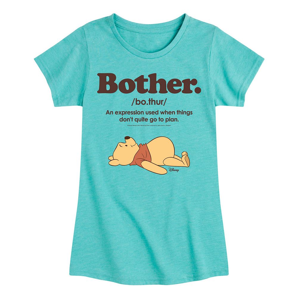 Disney's Winnie The Pooh Girls Bother Definition Tee