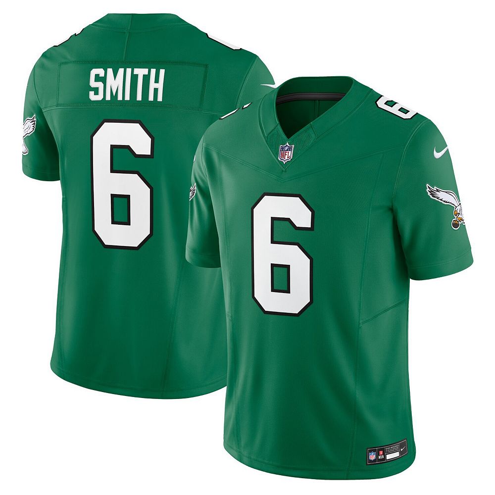 Men's Nike DeVonta Smith Kelly Green Philadelphia Eagles Vapor F.U.S.E ...