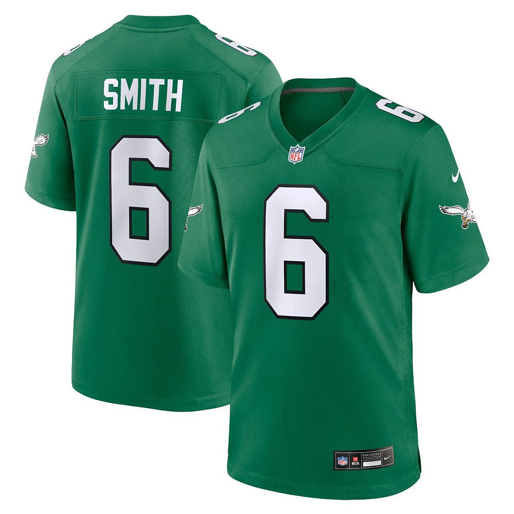 Men's Nike DeVonta Smith Kelly Green Philadelphia Eagles Alternate Game ...