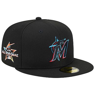Men's New Era Black Miami Marlins 2017 MLB All-Star Game Team Color ...
