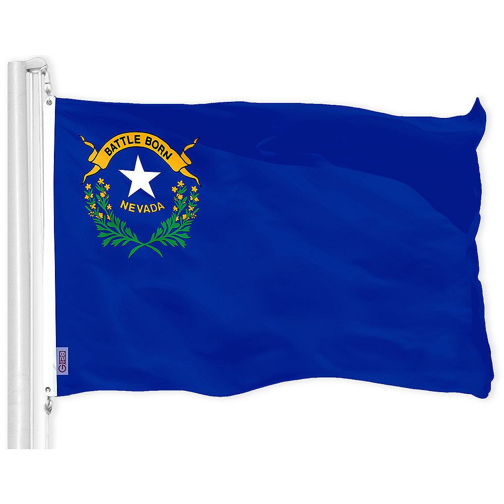 G128 Nevada 150D 3x5 Ft Printed Polyester Flag
