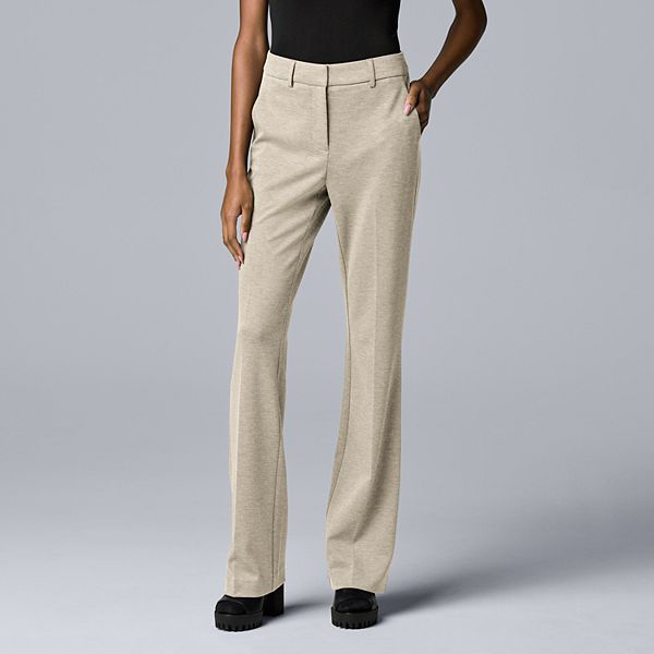 Women's Simply Vera Vera Wang High-Rise Flare Pants