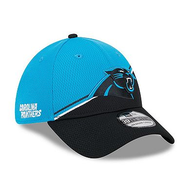 Men's New Era Blue/Black Carolina Panthers 2023 Sideline 39THIRTY Flex Hat