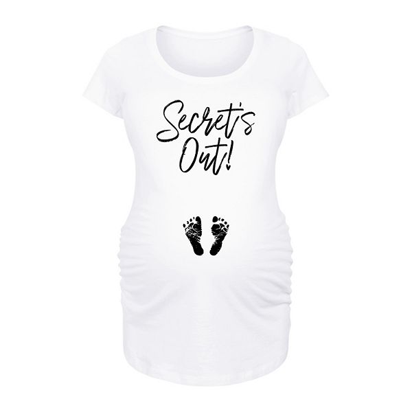 Maternity Secrets Out Graphic Tee