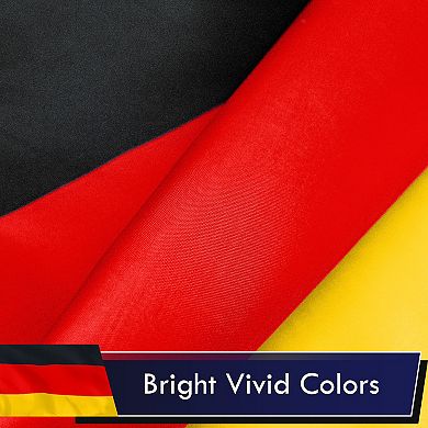 G128 2 Pack Germany 100D 3x5 Ft Printed Polyester Flags
