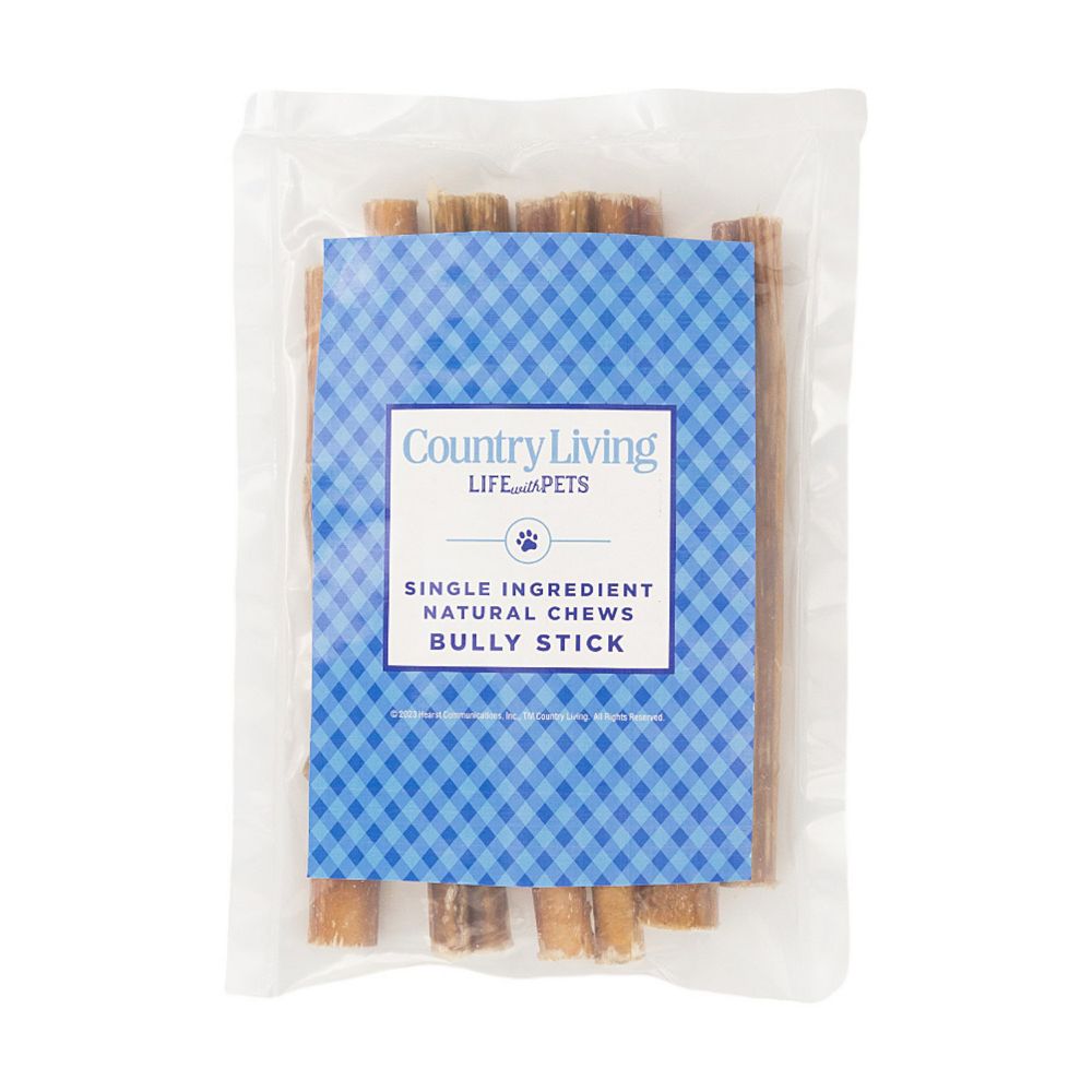 Country Living All-Natural Beef Bully Stick Dog Treats 6" Standard (10 ...