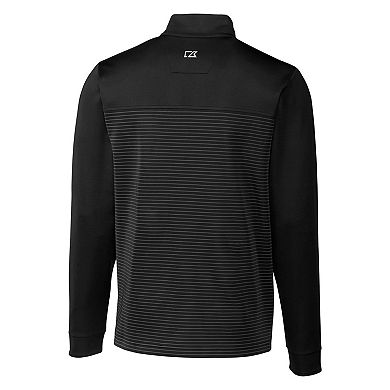 Cutter & Buck Traverse Stripe Stretch Quarter Zip Mens Big and Tall ...