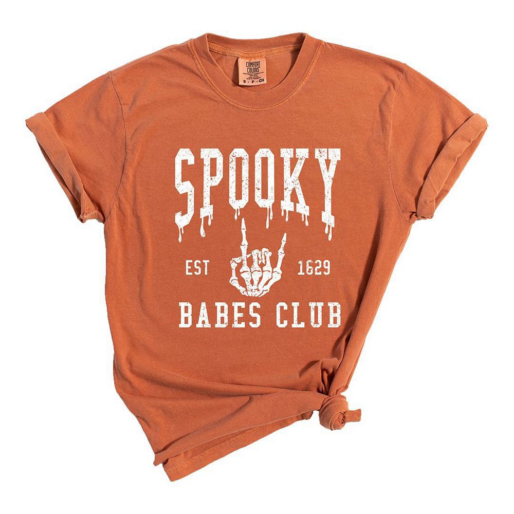 Spooky Babes Club Garment Dyed Tees