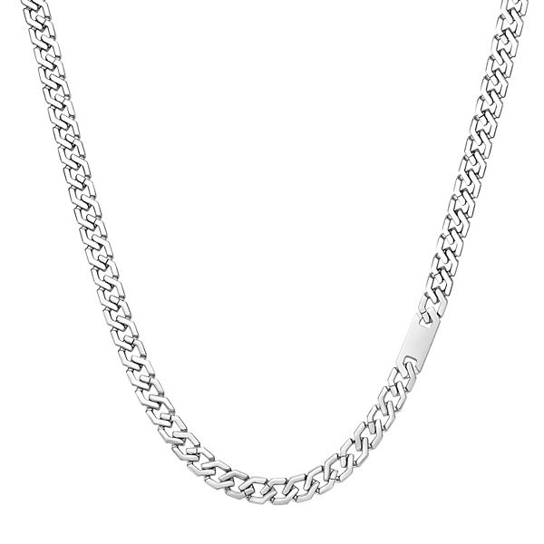 Men's LYNX Stainless Steel Hexagon Link Chain Necklace