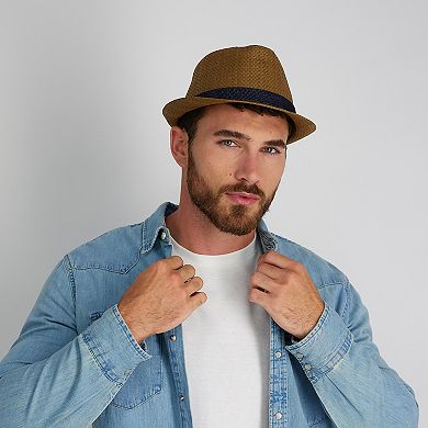 Men's Levi's® Signature Red Tab Denim Straw Fedora Hat