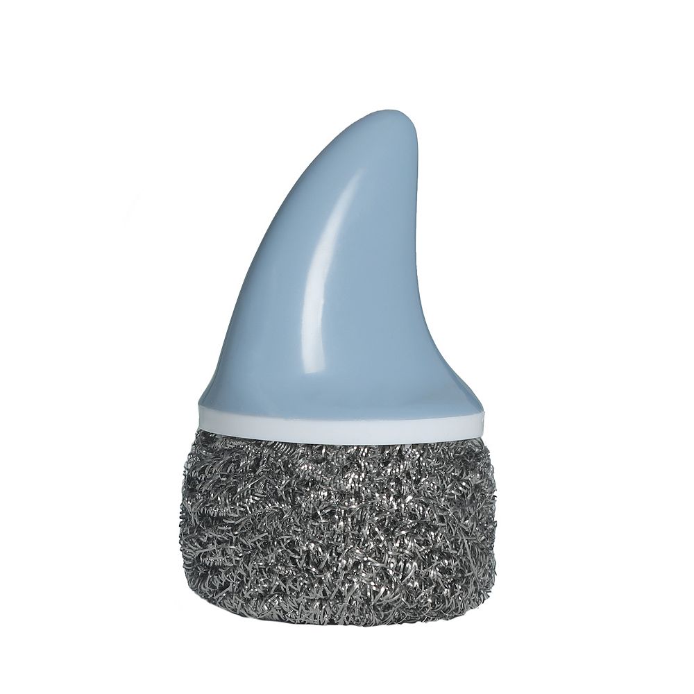 Cute Shark-Fin Pan Scrubber (with 4 scrub refills)