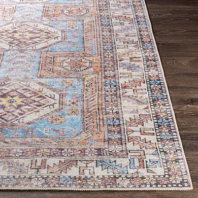 Langeheit Traditional Washable Area Rug