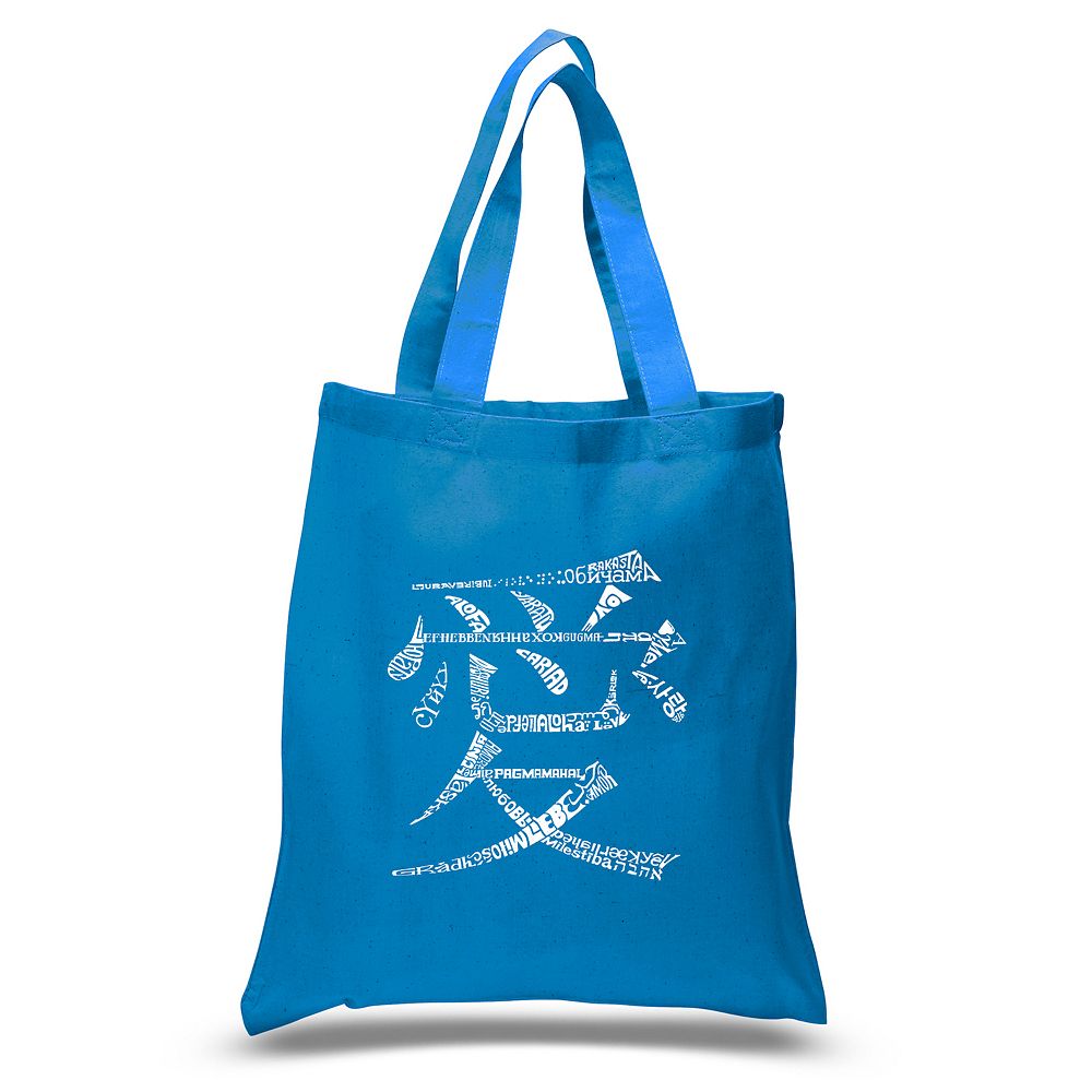 Small Word Art Tote Bag - The Word Love in 44 Languages