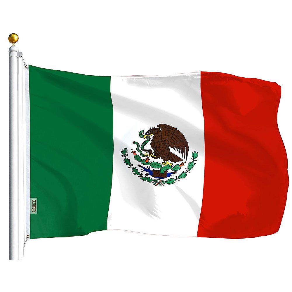 G128 Mexico 100D 3x5 Ft Printed Polyester Flag