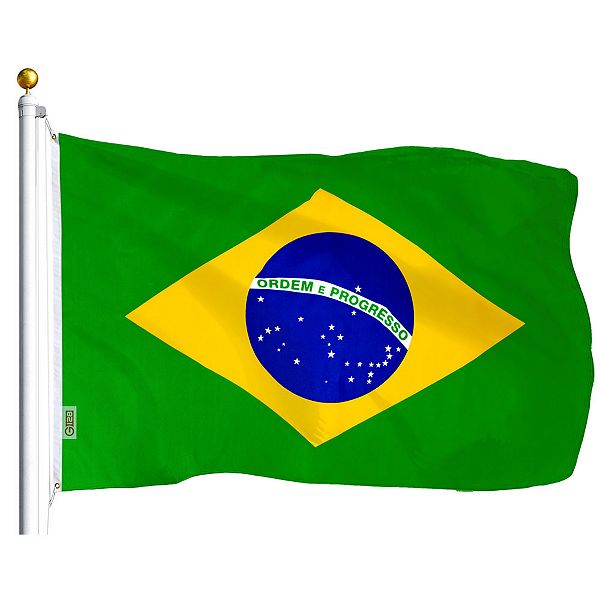 G128 Brazil 100D 3x5 Ft Printed Polyester Flag