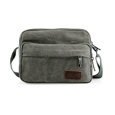 F.C Design Men Vintage Crossbody Canvas Messenger Shoulder Bag School ...