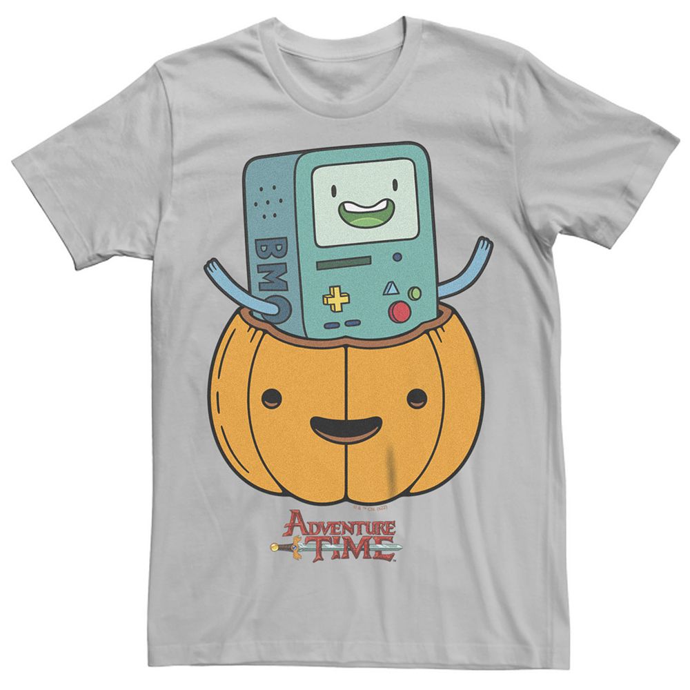 Men's Adventure Time Halloween BMO Jack-o'-lantern Graphic Tee