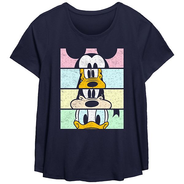 Disney's Mickey & Friends Missy Plus Size Eyeshots Panels Scoop Hem Tee