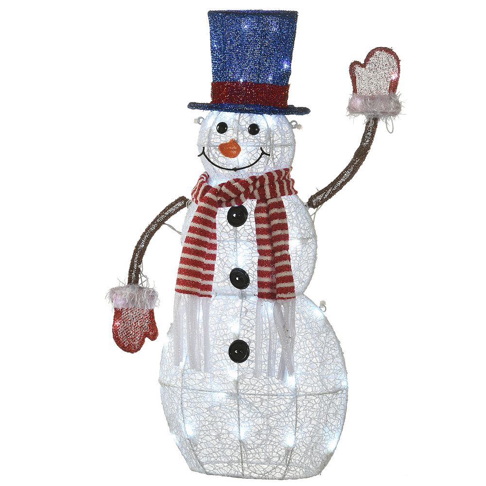National Tree Company 30" LED Light-Up Snowman