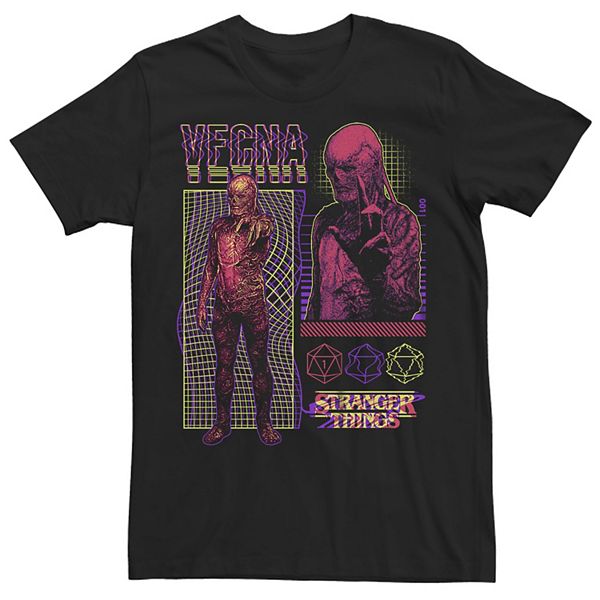 Men's Netflix Stranger Things Vecna Infographic Graphic Tee