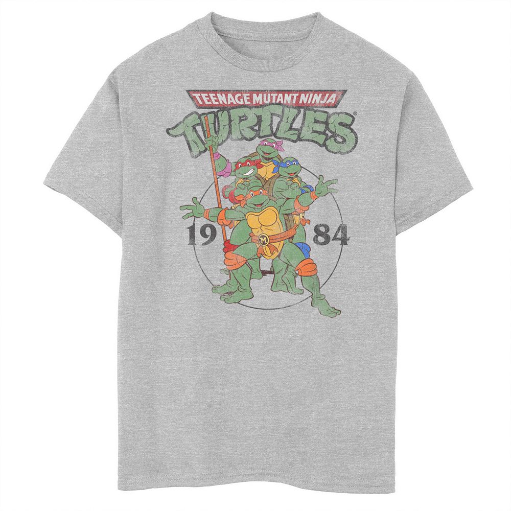 Boys Nickelodeon Teenage Mutant Ninja Turtles Classic Circle 1984 Husky ...