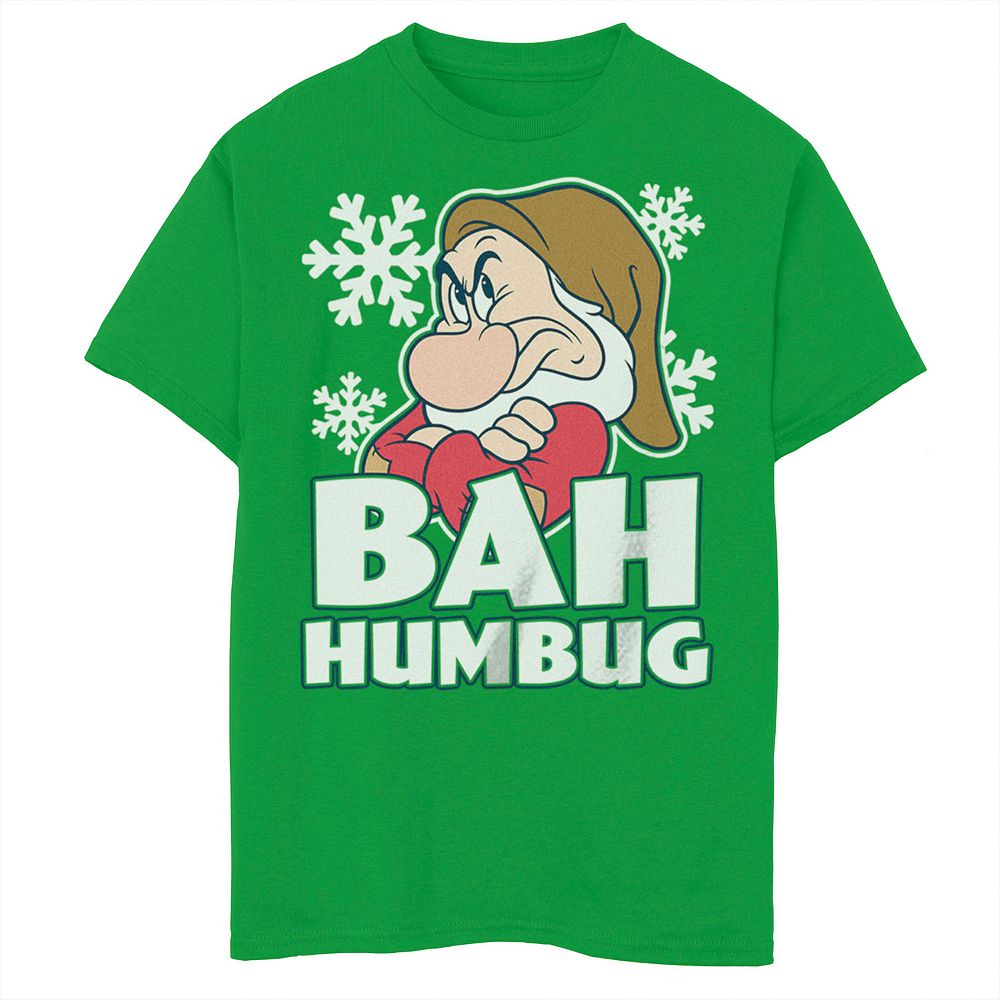Disney's Snow White & The Seven Dwarfs Boys 8-20 Grumpy Bah Humbug ...