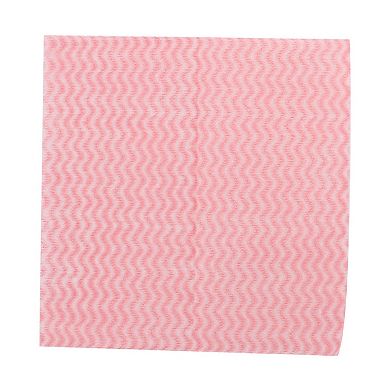 Kitchen Non Woven Fabric Disposable Cleaning Cloth Washcloth Pink White ...