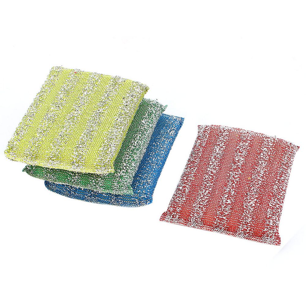 Home Kitchen Bowl Dish Pot Wash Clean Scrub Sponge Cleaning Pads ...