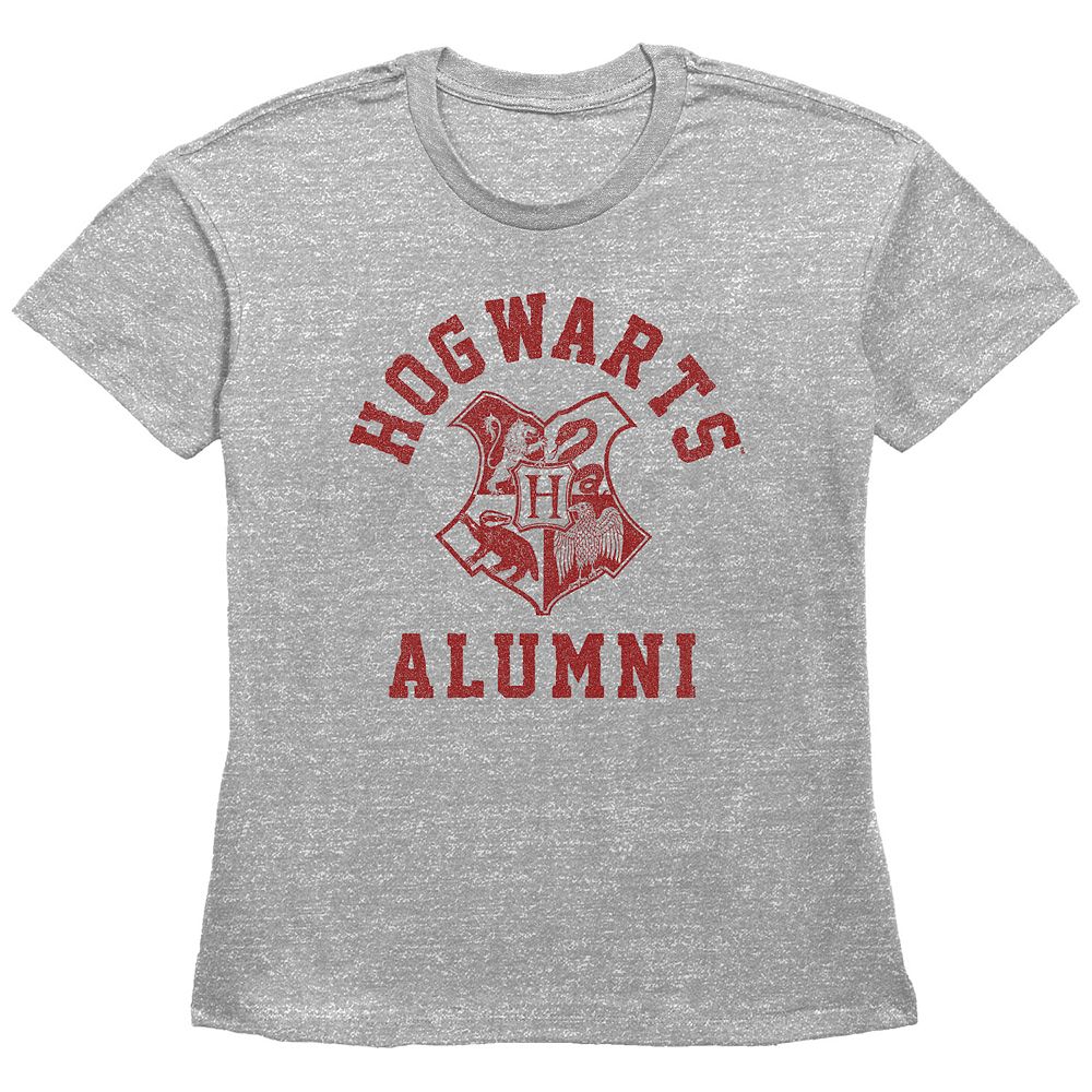 Juniors' Harry Potter Hogwarts Alumni Crest Graphic Tee