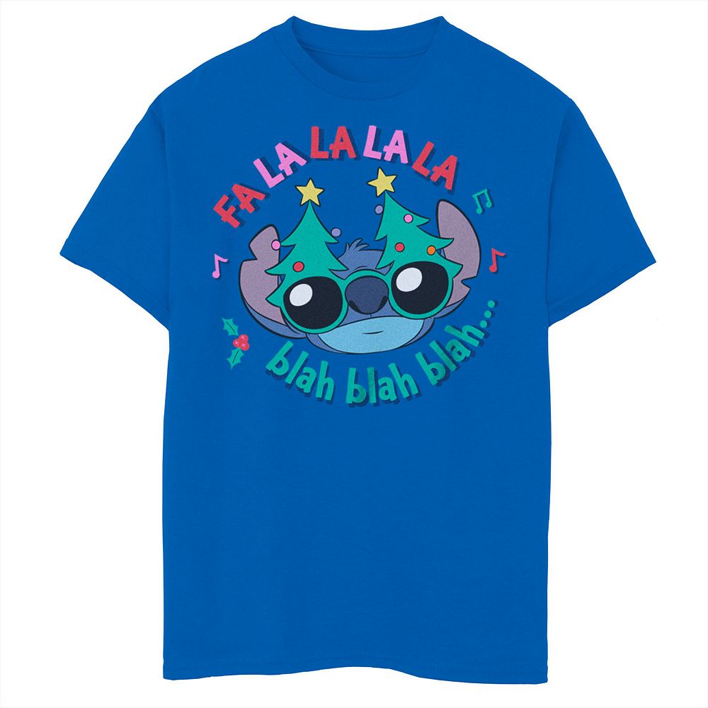 Disney's Lilo & Stitch Boys 8-20 Christmas Fa La La Blah Blah Blah ...