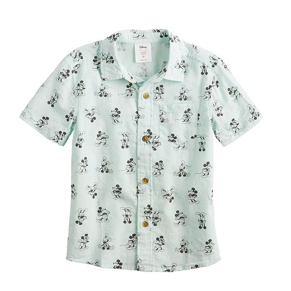 Disney's Mickey Mouse Baby & Toddler Boy Button Front Shirt by Jumping ...