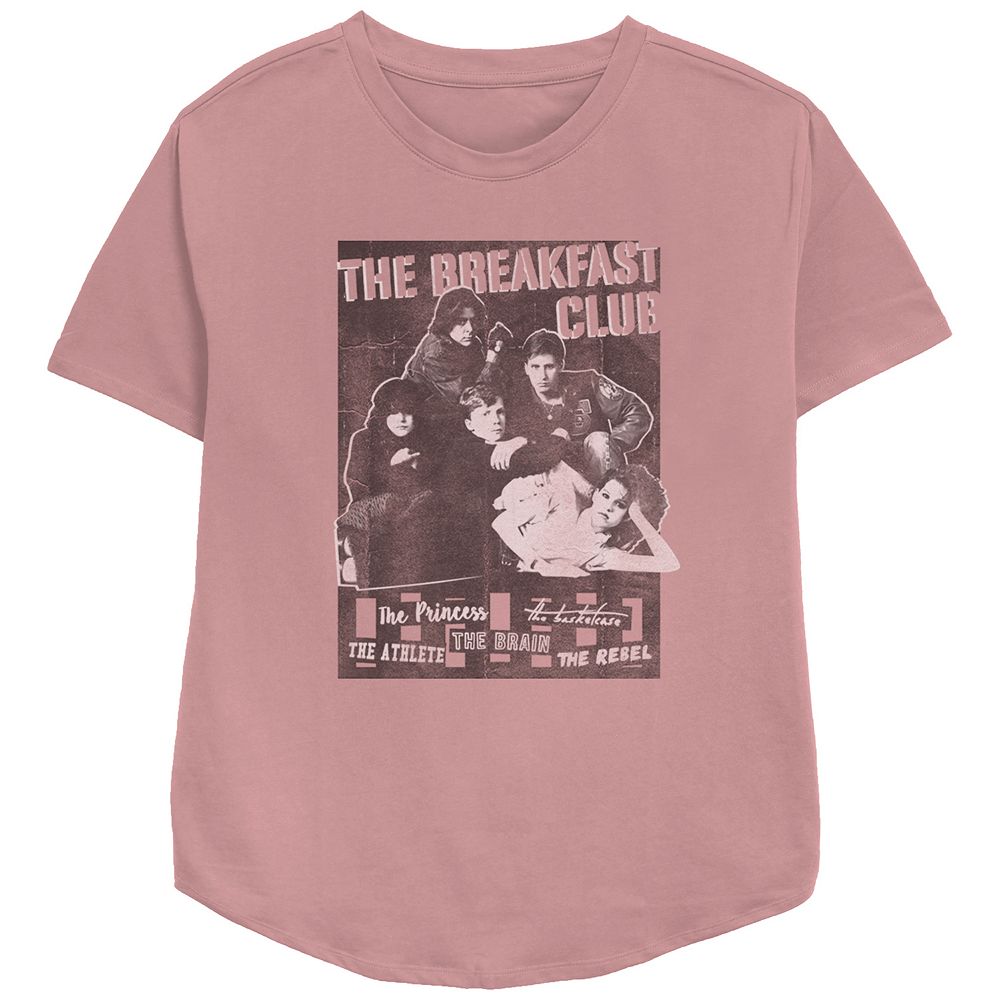 Women's The Breakfast Club Retro Poster Relaxed Fit Graphic Tee