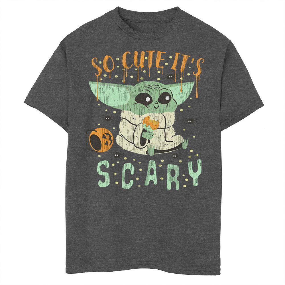 Boys 6-20 The Mandalorian Grogu So Cute It's Scary Graphic Tee