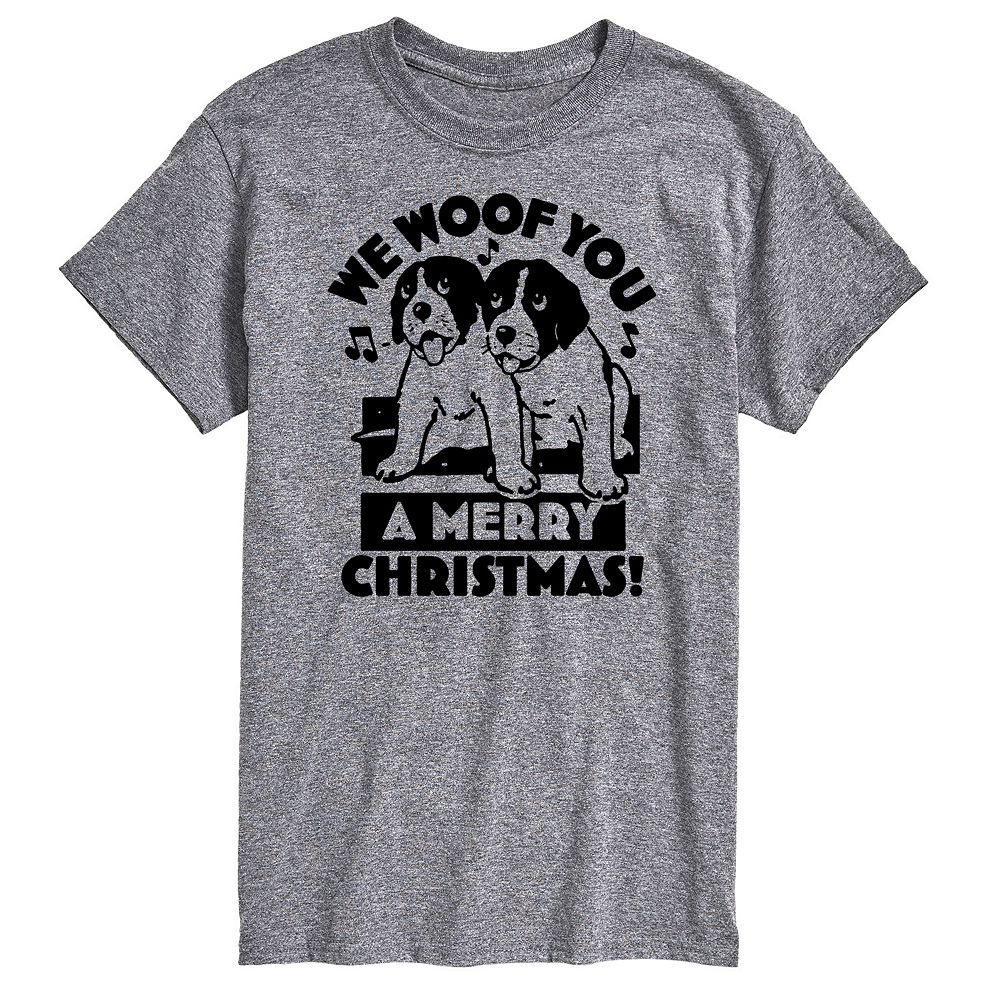 Men's We Woof You Merry Christmas Graphic Tee