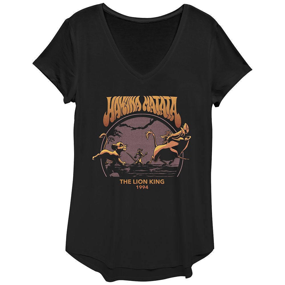 Women's Disney The Lion King Simba Timon Pumba Hakuna Matata Graphic Tee