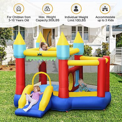 Kid's Inflatable Bouncer with Jumping Area and 480W Blower