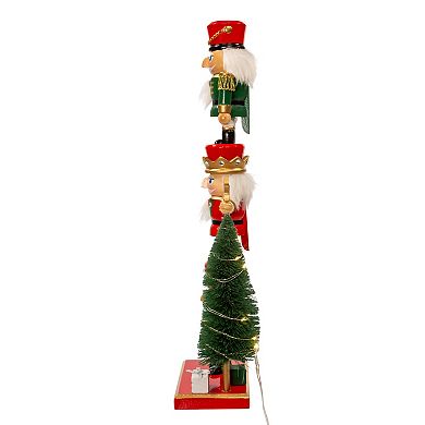 Kurt Adler Nutcracker Stack and Light Up Tree