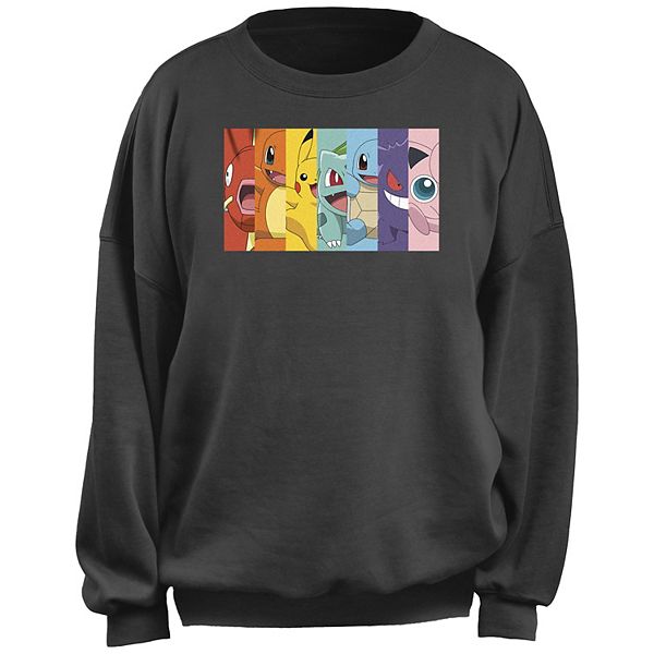 Juniors' Pokemon Poke Rainbow Fleece Pullover