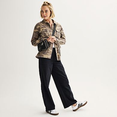 Juniors' SO® Camo Utility Jacket
