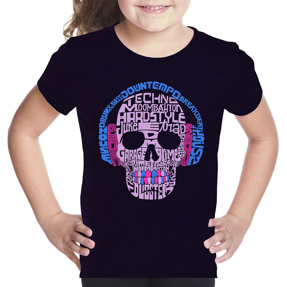 Styles of EDM Music - Girl's Word Art T-shirt