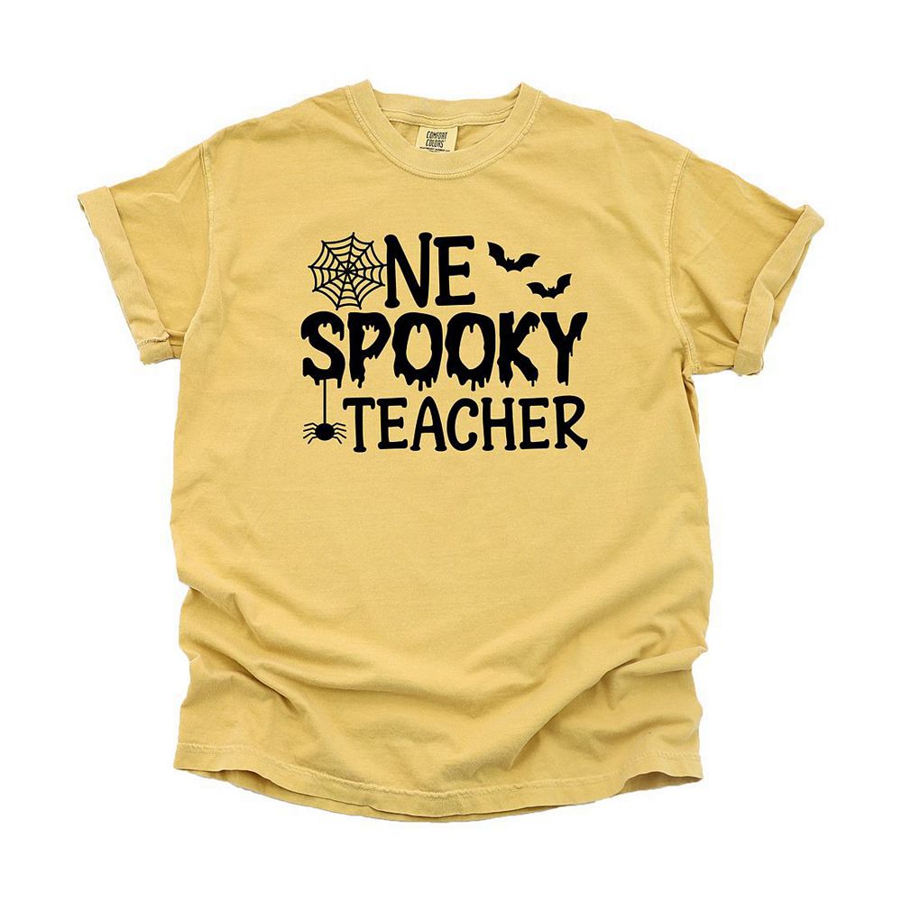 One Spooky Teacher Garment Dyed Tees