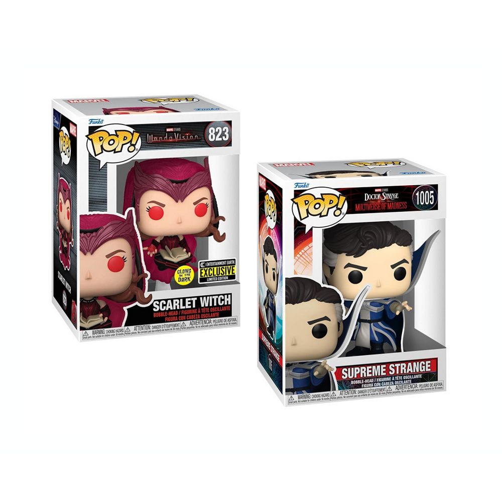 Funko Pop! Bobble-Head 2 Pack - Scarlet Witch (Glows in the Dark) and ...