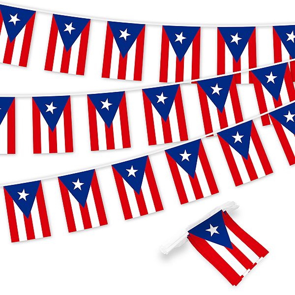 G128 Puerto Rico 150D String Flag