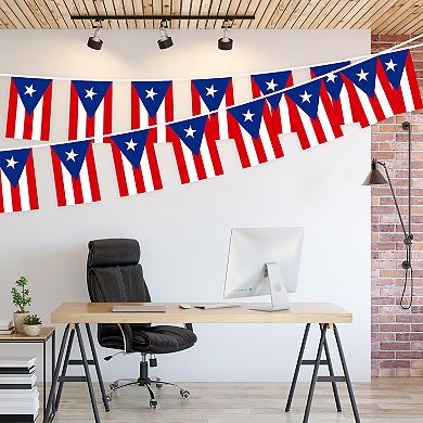 G128 Puerto Rico 150D String Flag